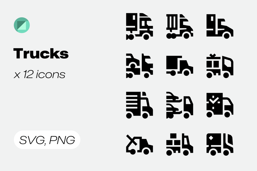 Basicons / Solid / Truck Icons