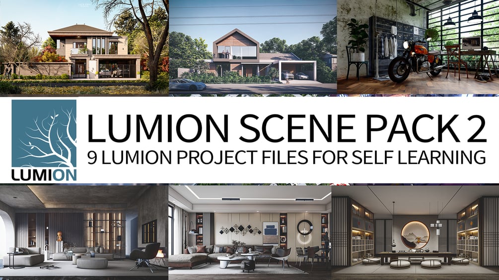 Lumion Scene Pack 2 : 9 Lumion Project Flies