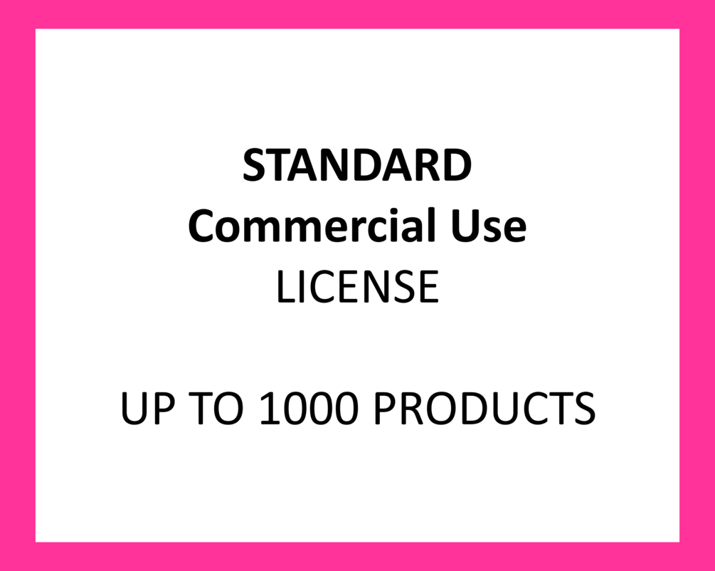 Standard Commercial License for ENTIRE SHOP - One-time Purchase