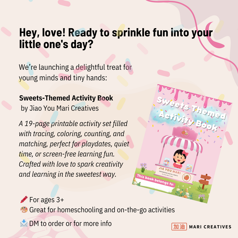 Sweets Themed Busy Book For Kids