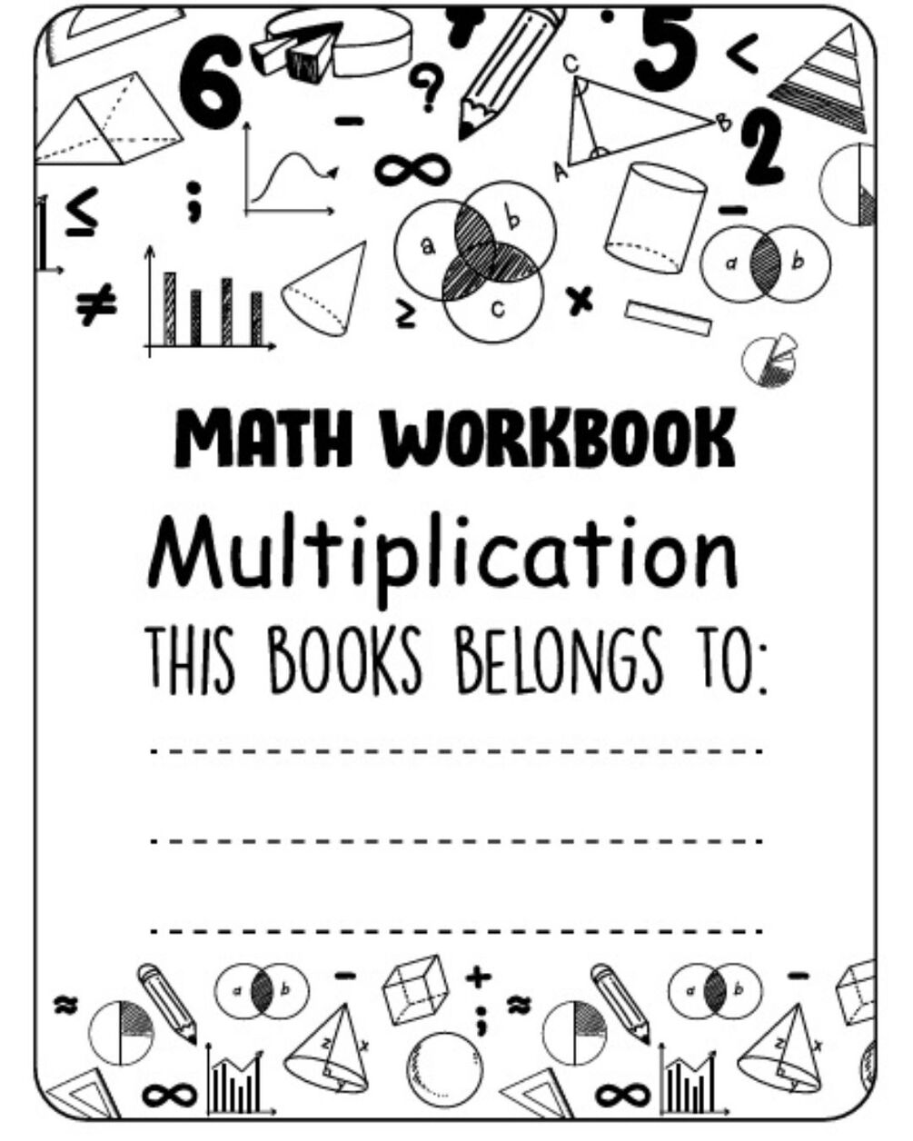 Math Work book for kids