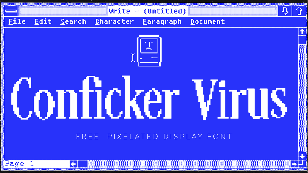 Conficker Virus Typeface