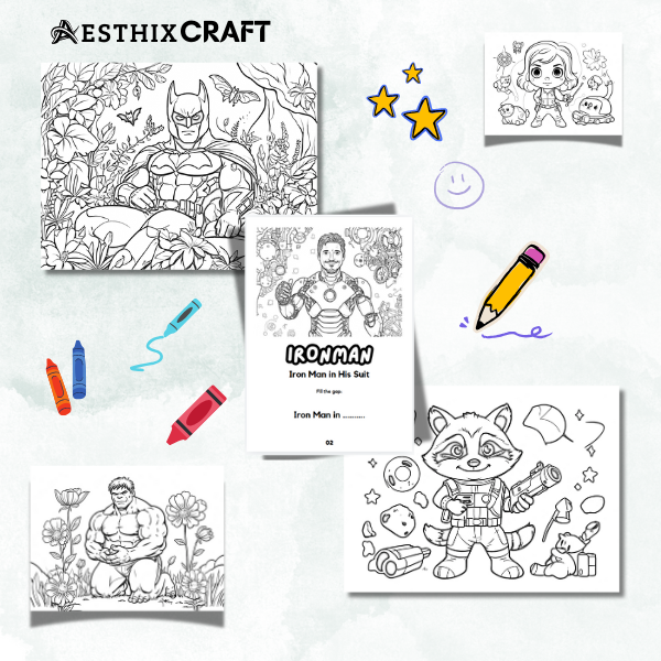 Cute Marvel Coloring Pages