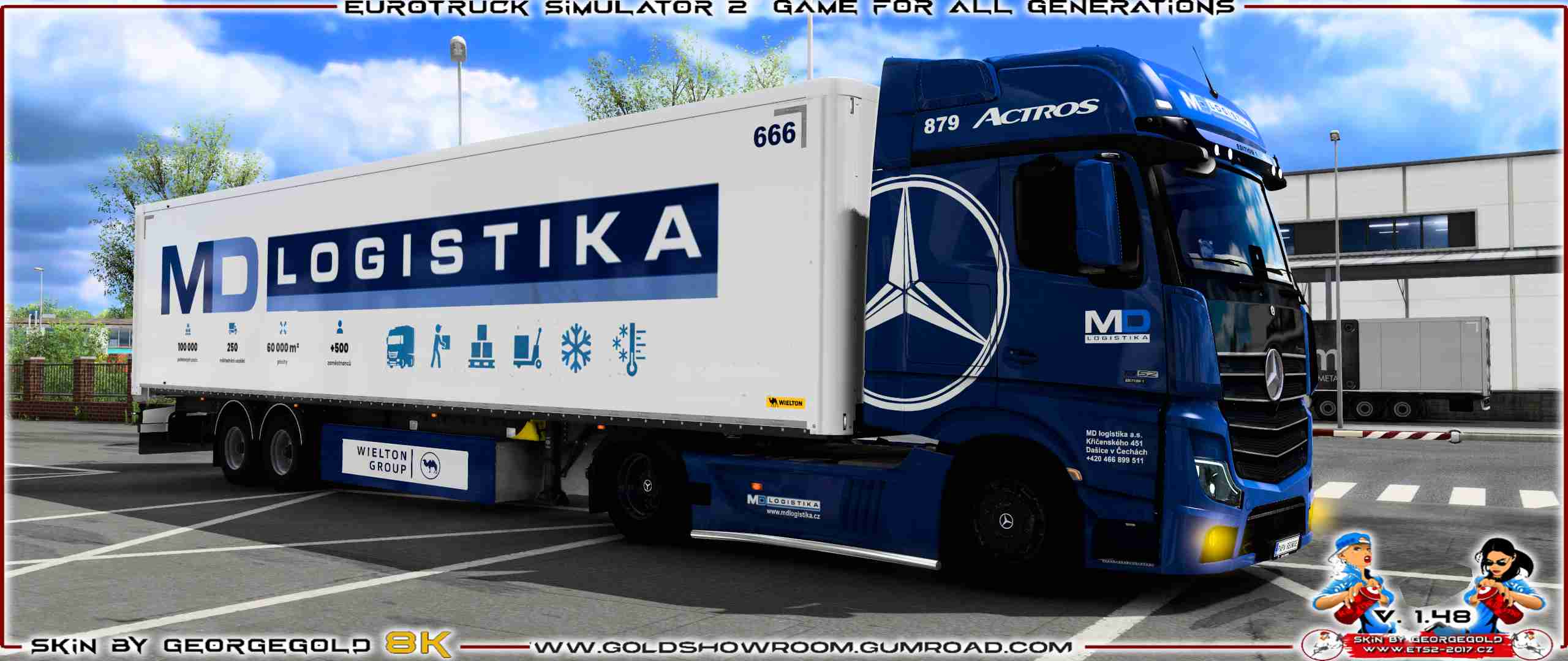 ETS 2 Skin Combo Mercedes Actros 5 MD Logistika