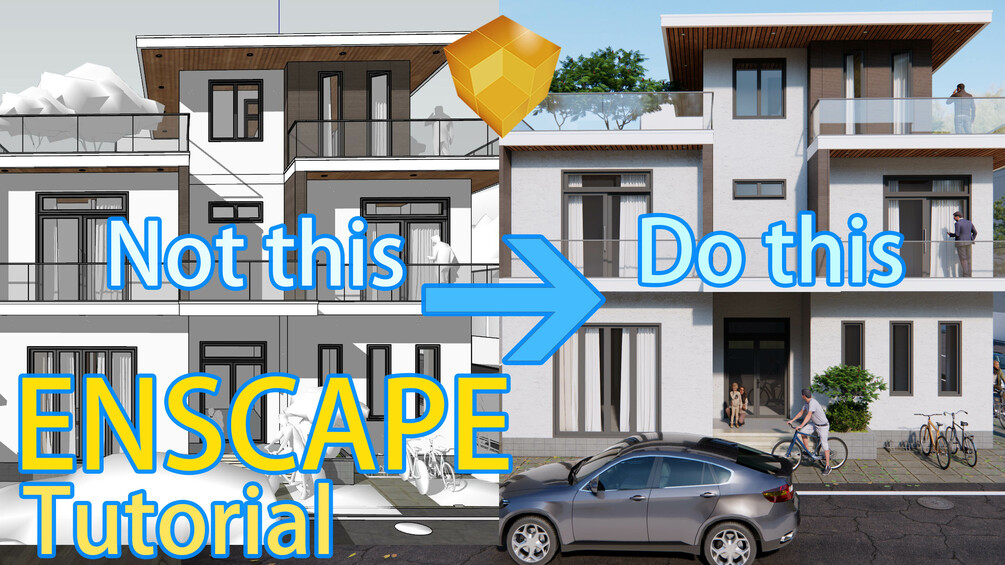 [ Original speed video tutorial ] Exterior house Villa SCENE 3D MODEL ...