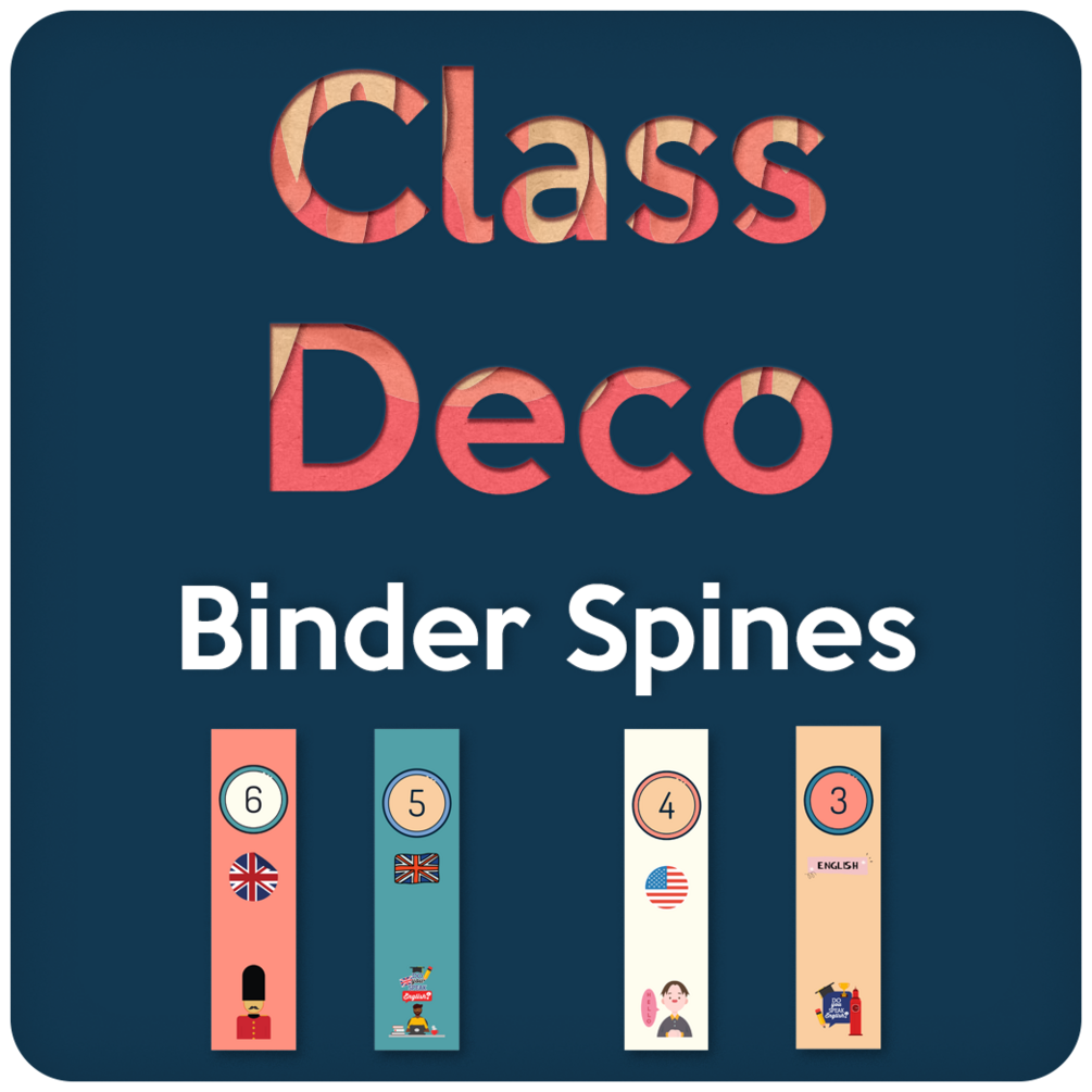 CLASSROOM DECOR - Binder Spines