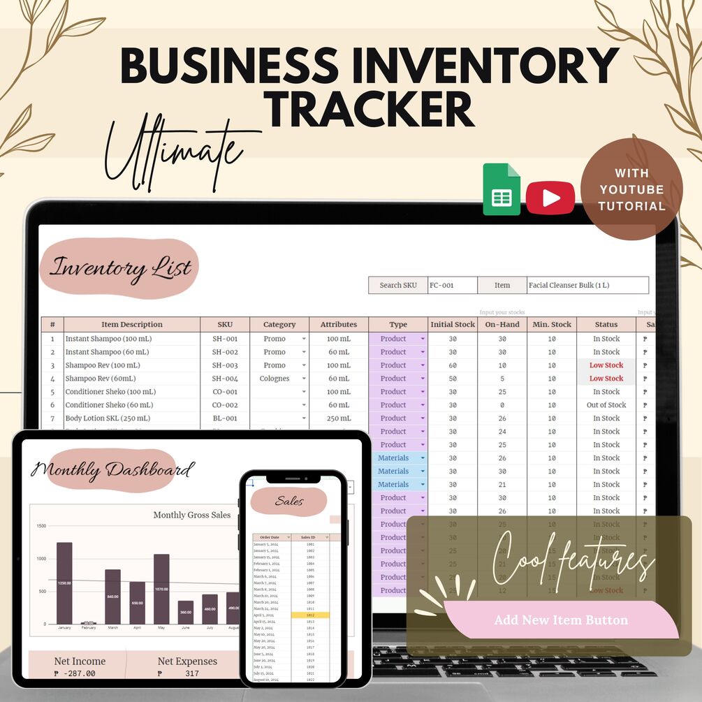 Business Inventory Tracker and Product inventory management on Google ...