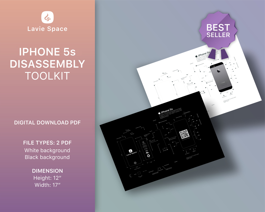 Teardown Templates for iPhone 5 & iPhone 5S