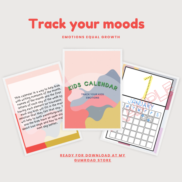 Kids Emotions Calendar – Track Your Child’s Moods with Intention