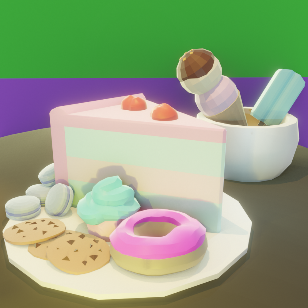 Low Poly Sweets