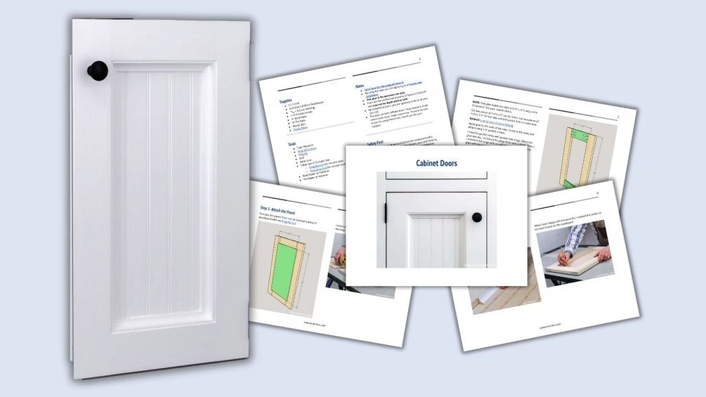 Cabinet Door PDF Plan