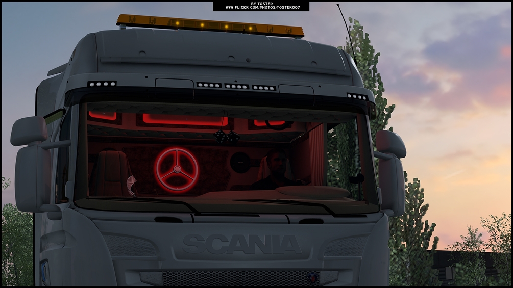 Interior Scania RJL RED VABIS ETS 2 #18