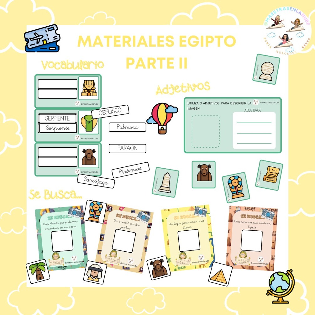 Se busca, juego de vocabulario y descripciones.