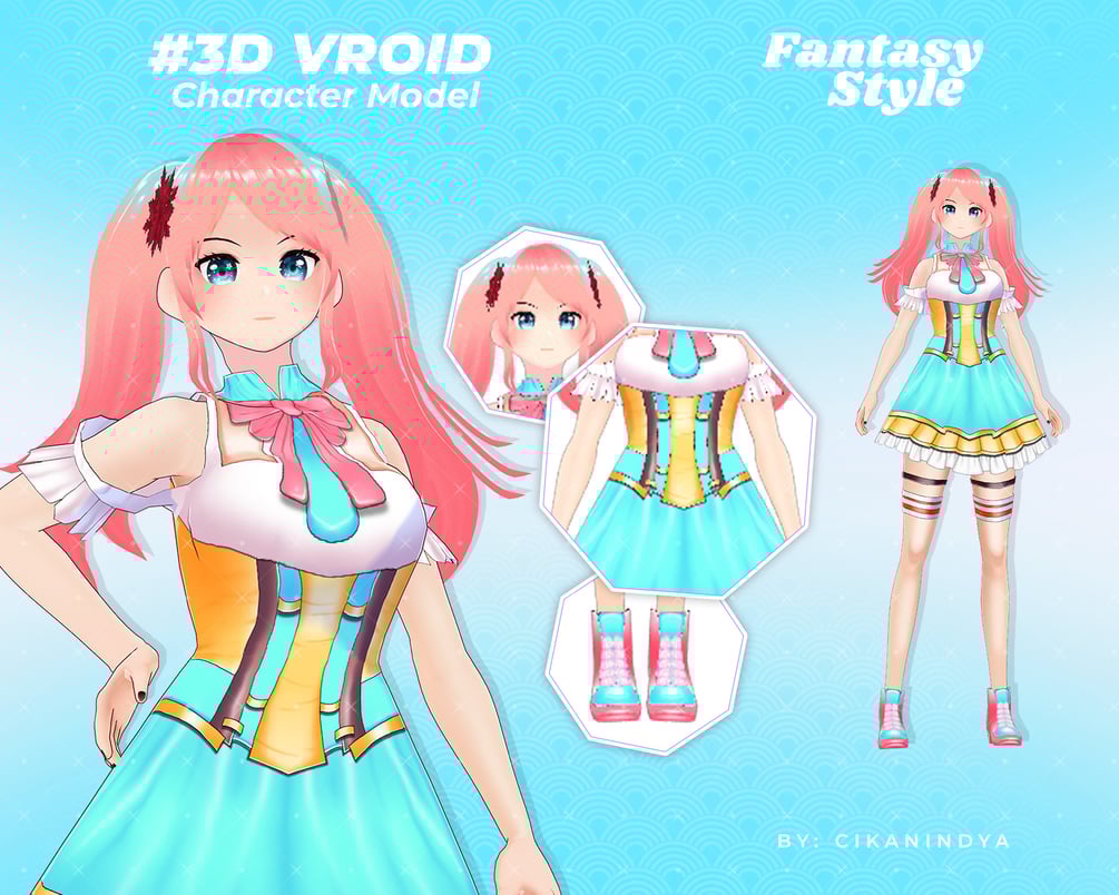 Streamer Elite Companion 3D Vroid Avatar Girl Aiya Sakumyu for ...