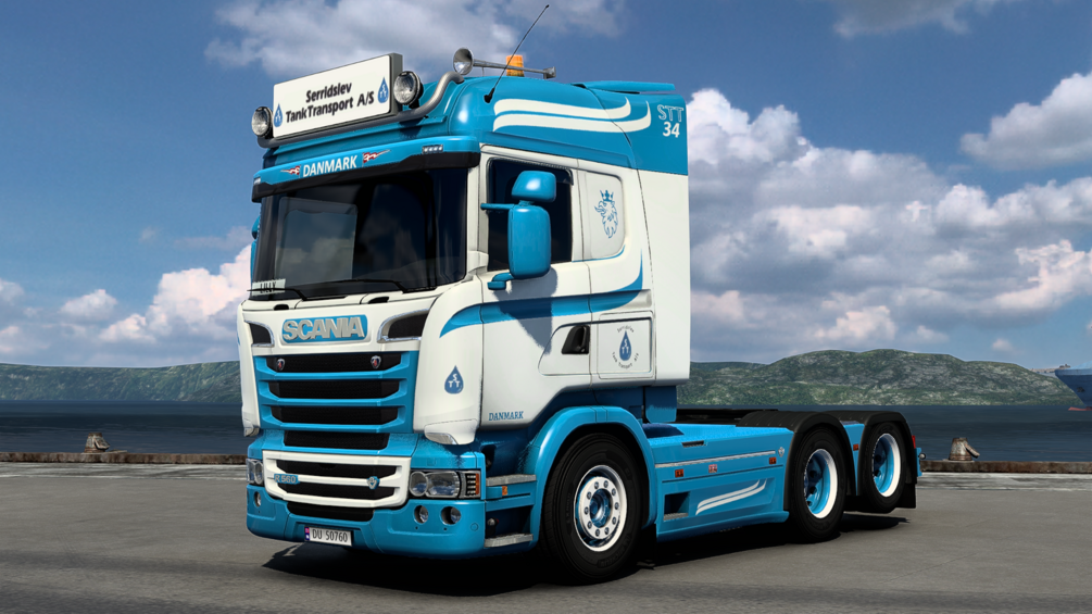 Scania RJL 5s, 6s, 4s Serridslev Tanktransport Skin Pack