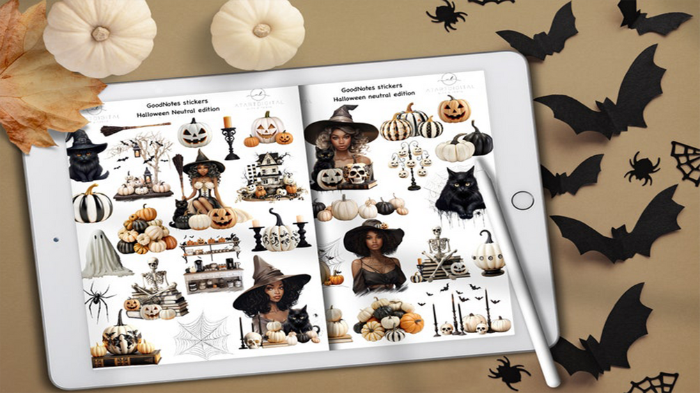 Digital Halloween Planner Stickers