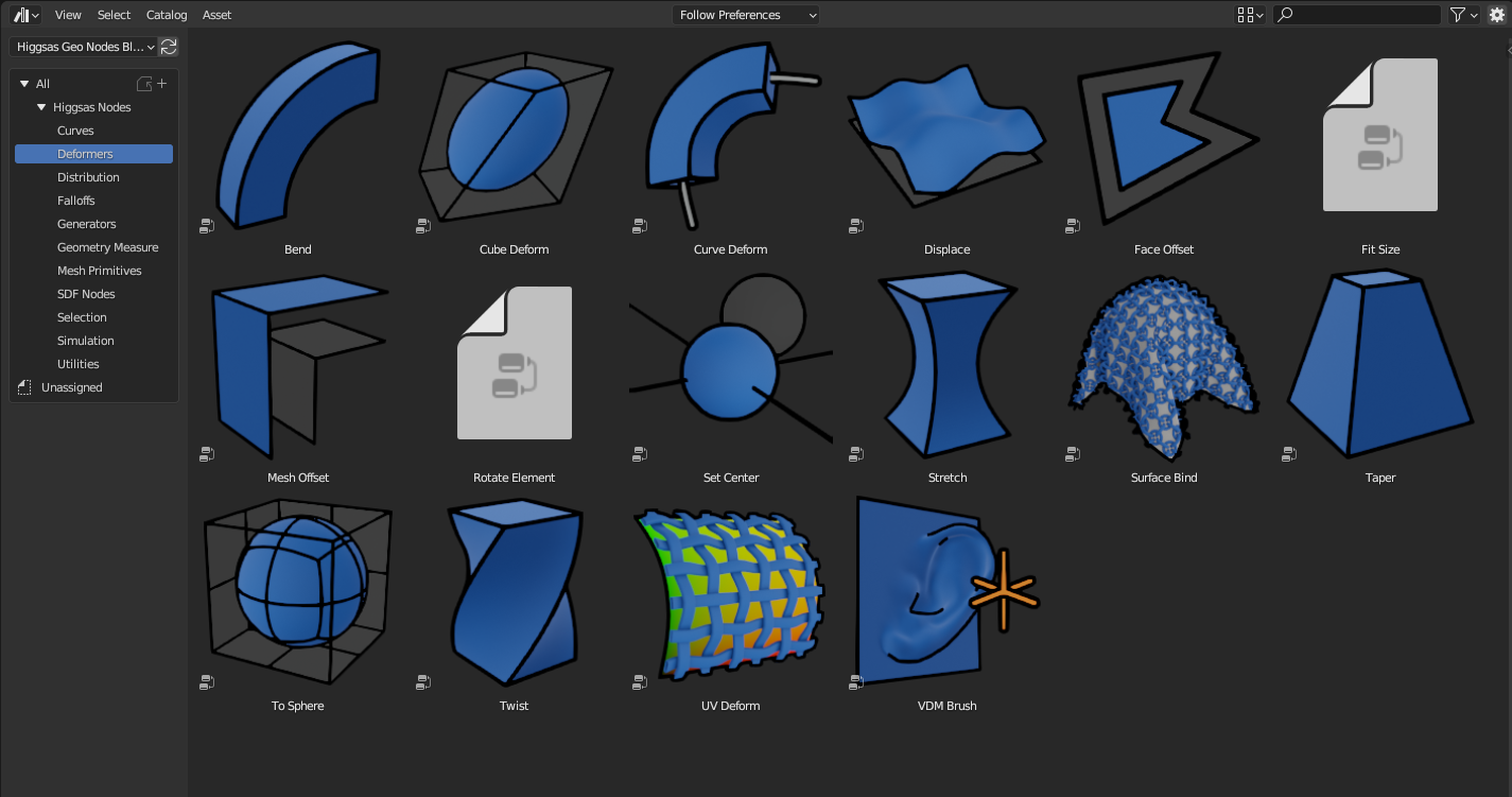 Higgsas Blender 3.3/3.4/3.5/3.6+ Geometry Nodes Groups Toolset Pack
