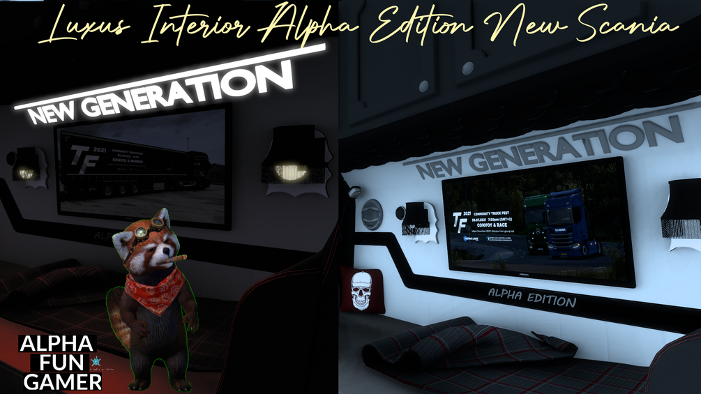Local Mod Lux New Gen #1 Interior Alpha Edition for Scania