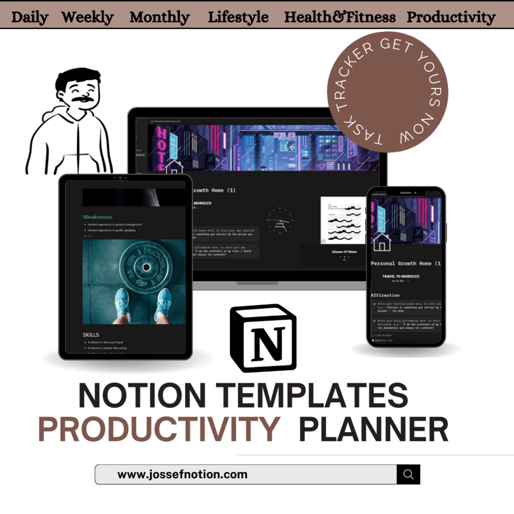 Basic Notion Habit Tracker | Basic Productivity Tool | Ready-to-Use Productivity Template