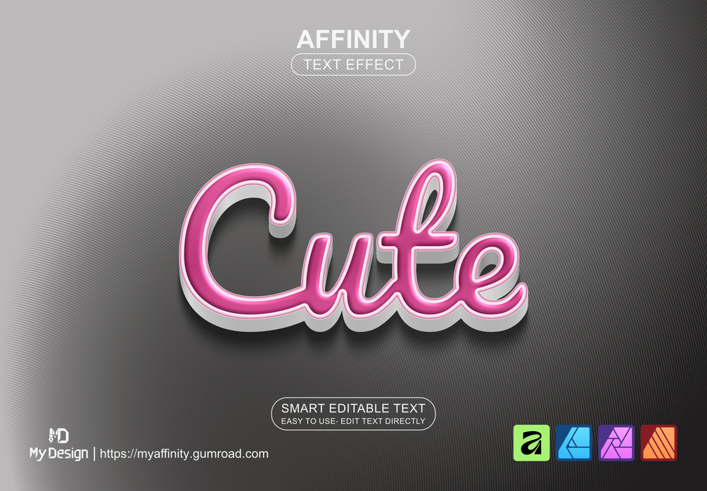 82-Affinity Text Effect