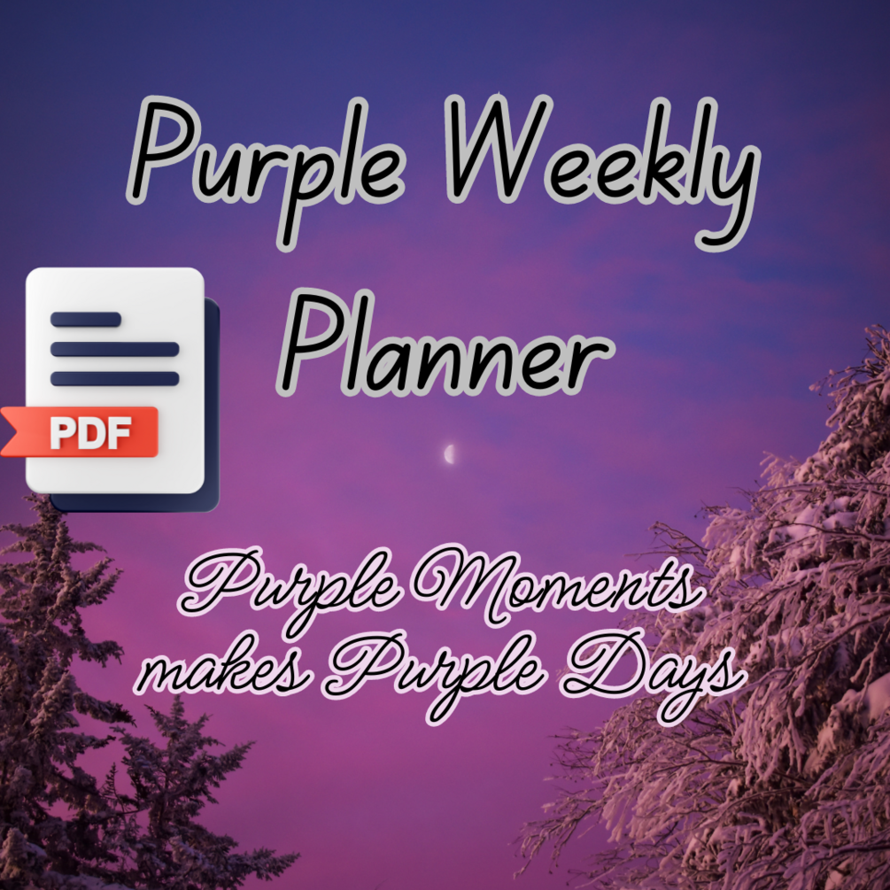 Purple Weekly Planner