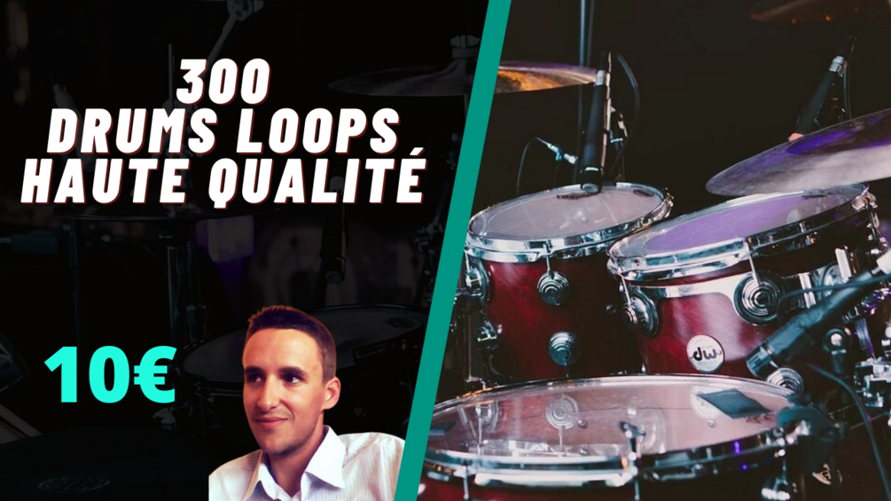 300 Drums Loops Haute Qualité