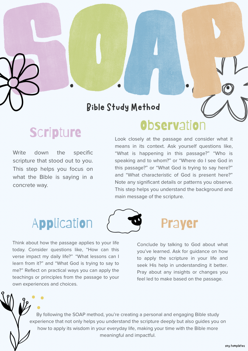 SOAP Bible Study Method Journal