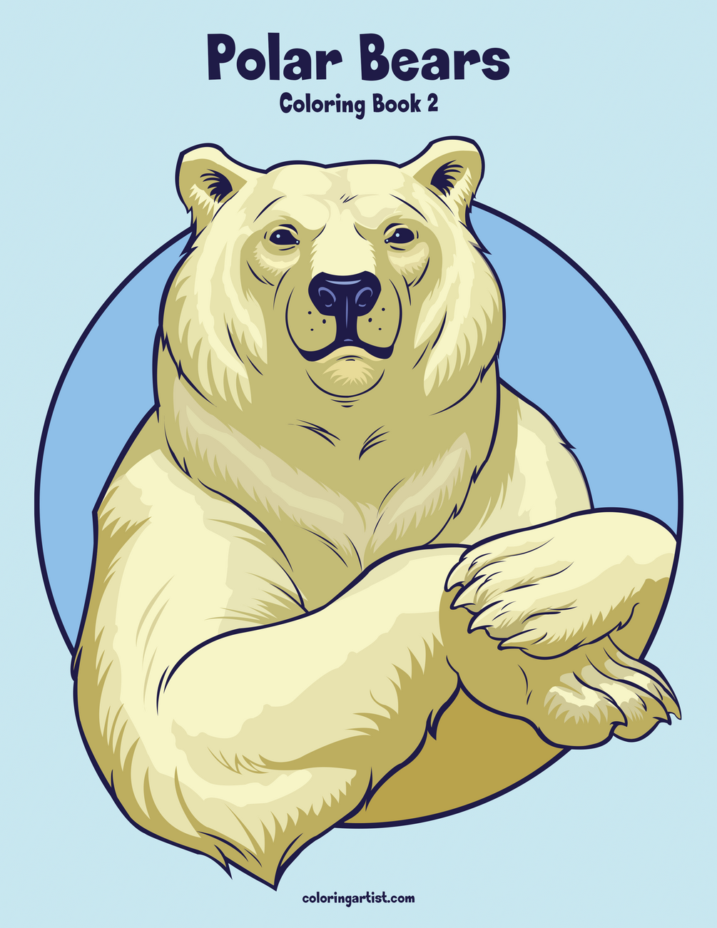 Polar Bears Coloring Book 2