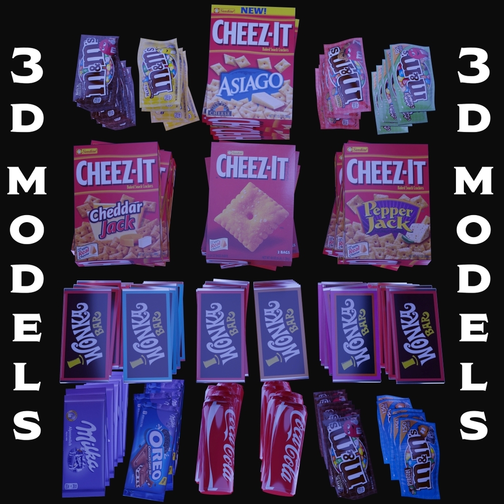 Vending Machine Snacks Model Pack