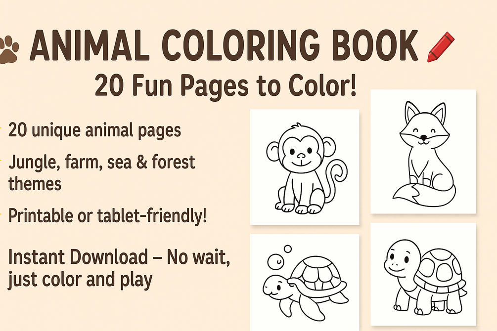 Animal Coloring Book