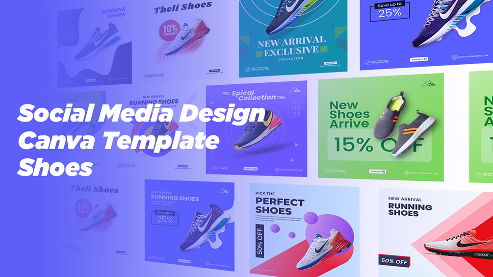 Social Media Design Canva Template - Shoes
