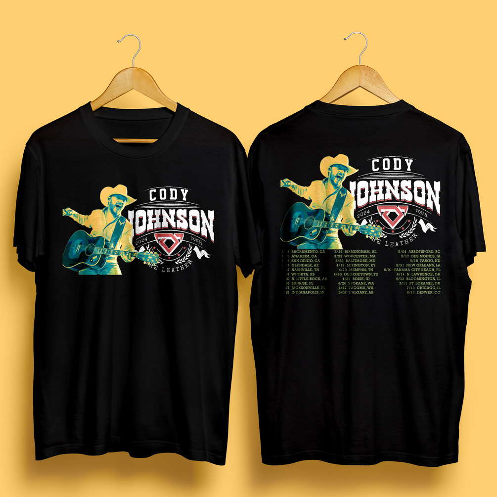 Cody Johnson The Leather tour 2024 Tee Shirt, Cody Johnson Tour, Cody ...