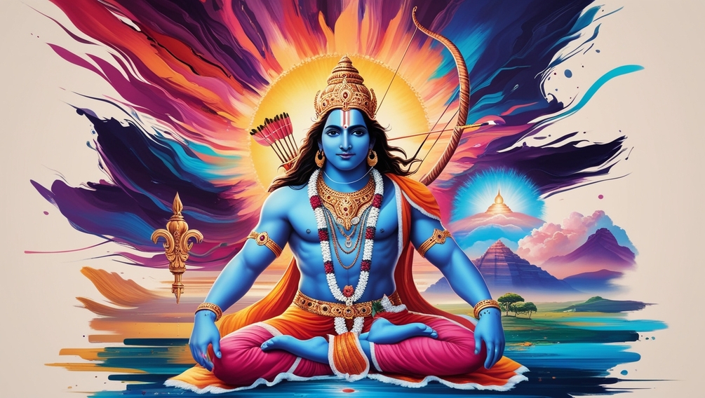 Divine Abstract Expressionism: Images of Lord Rama