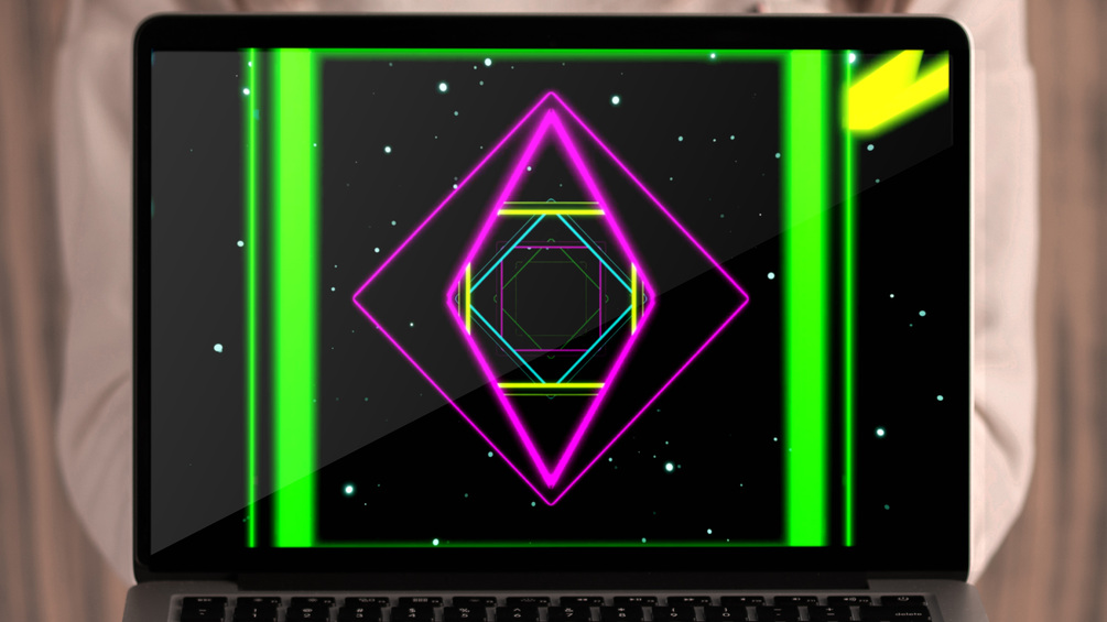 🤟 Background Video Neon Coridor VJ LOOPS 4k 3640 x 2160