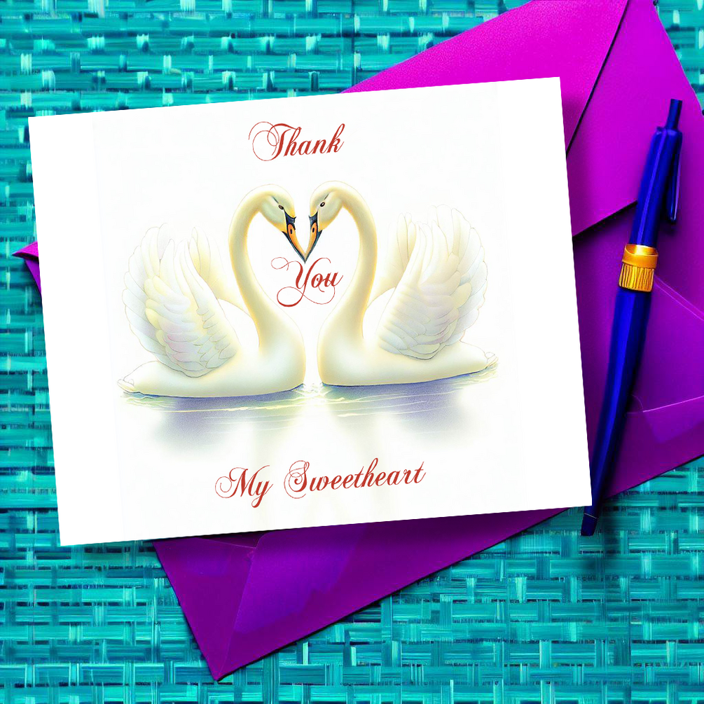 Lovers Thank You Card, | Printable Download | Friends Gratitude ...