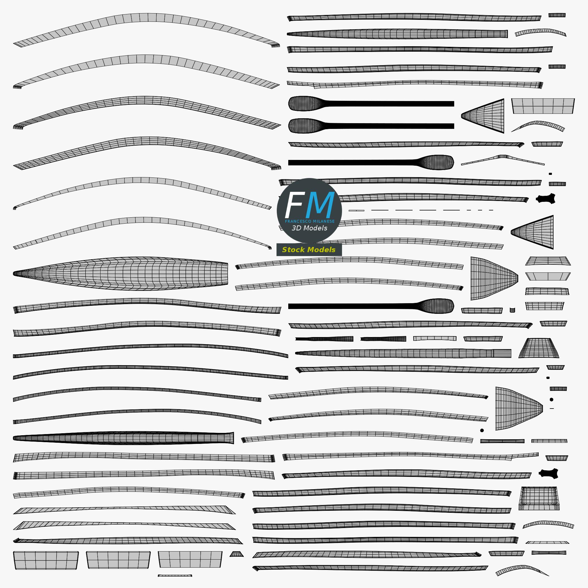 3D MODEL - Rowing boat 1