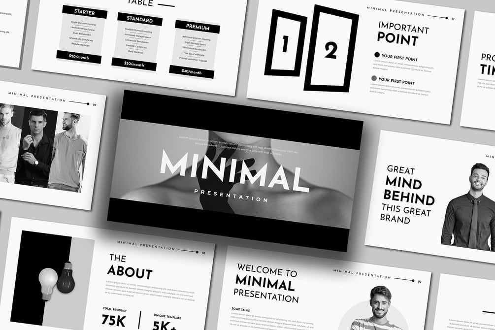 Minimal Basic Business PowerPoint Presentation Template