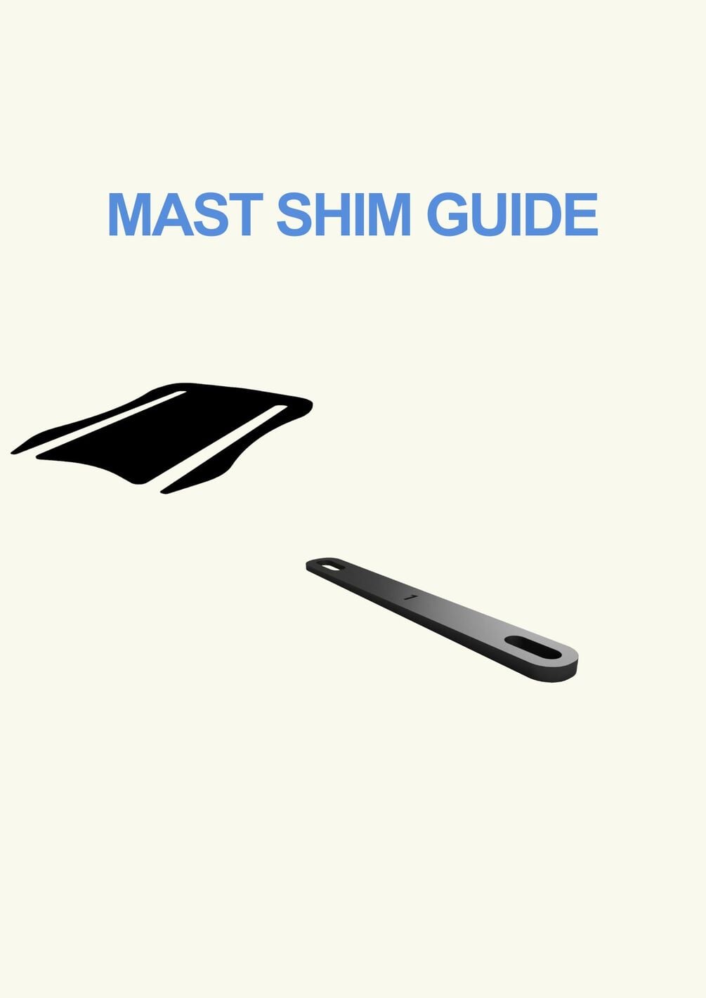 Wing Foil Mast Shim Guide (including 3D Models)