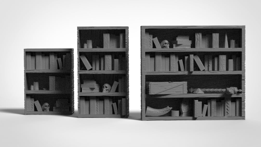 Fantasy Bookshelves for Dungeons