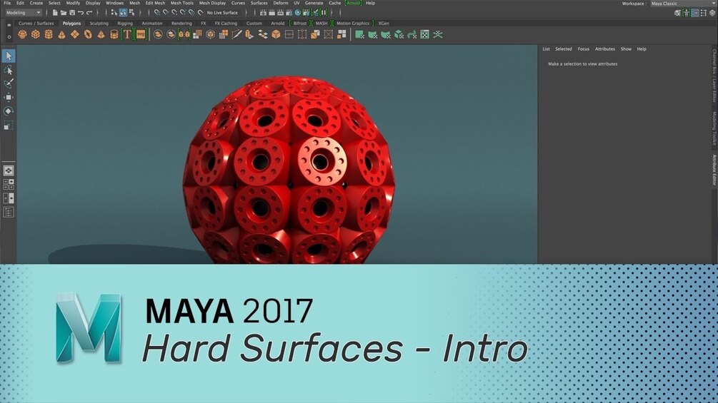Maya File for Hard-Surfaces Modelling tutorial