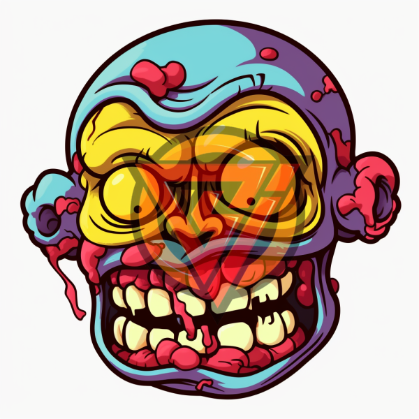Grotesque Fiend: High-Quality Zombie Digital Art Pack