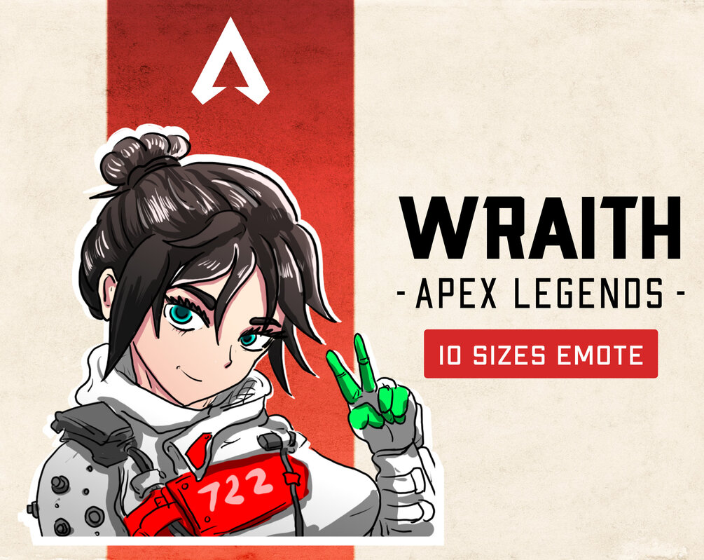 Wraith Apex Emote for Streamer/Twitch Emotes/Discord Emotes/Apex ...