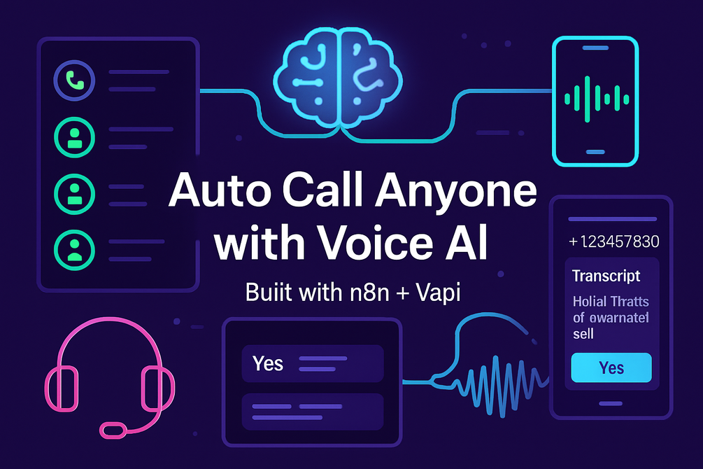 Auto Call Anyone with This Powerful Voice AI Agent (n8n + Vapi)