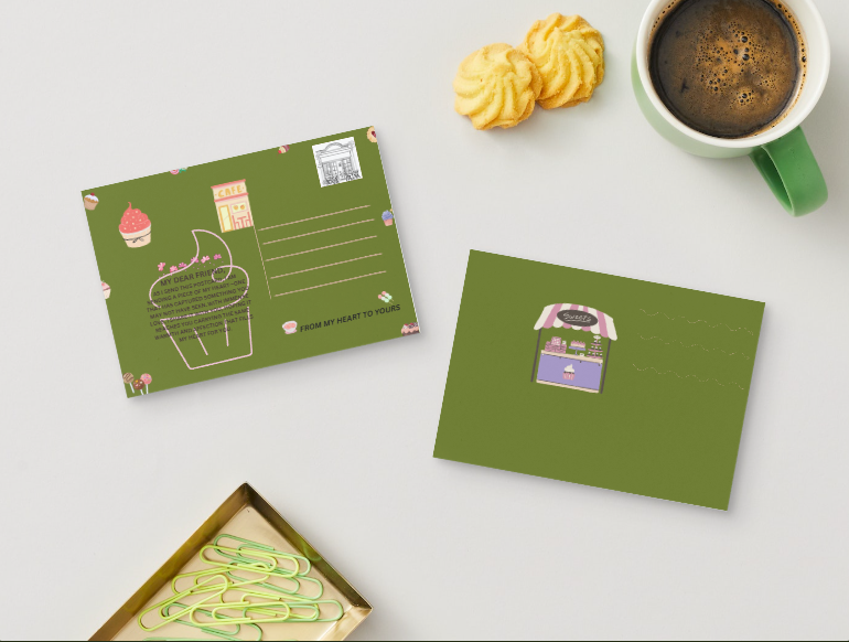 Heartfelt Digital Postcards with original writing