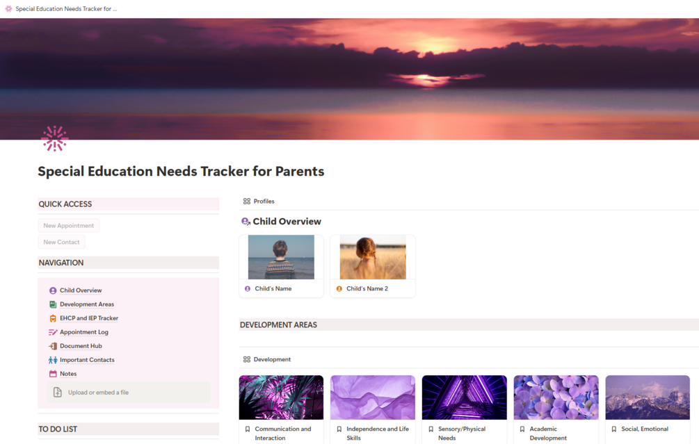 SEN Tracker for Parents