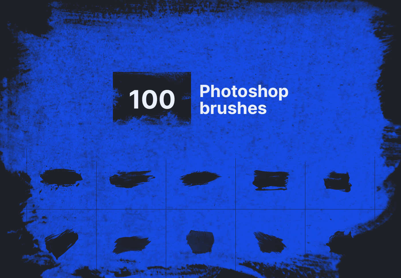 New! 100 Photoshop grunge brushes - Kosta