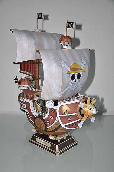 thousand sunny,3D Papercraft ( Template + Instruction )