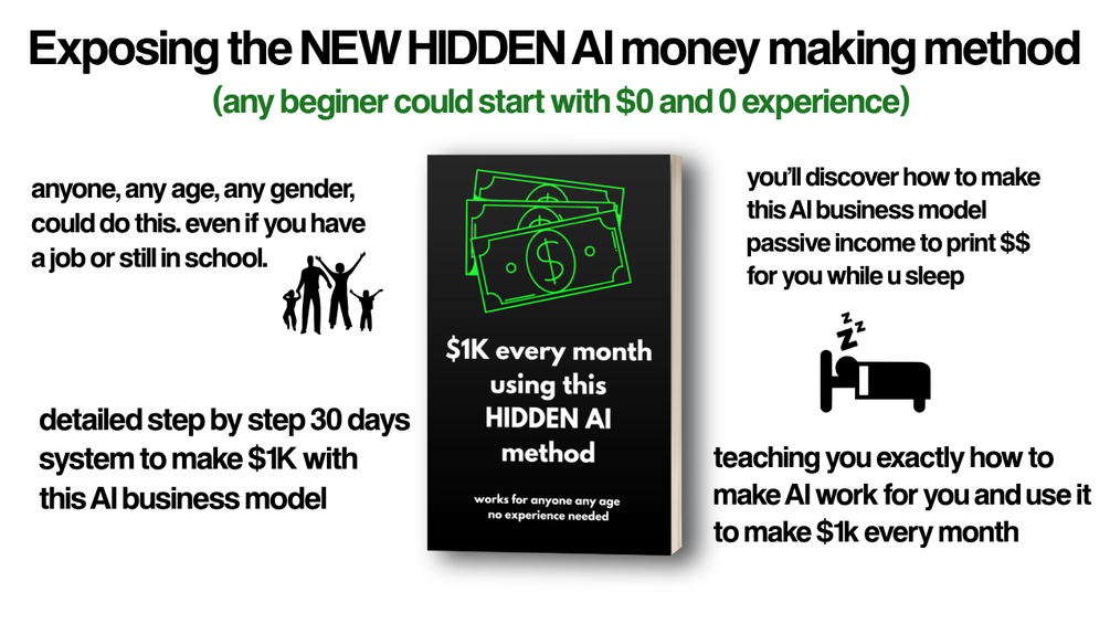 Exposing How To Make 1k Every Single Month With This Hidden New Ai Method