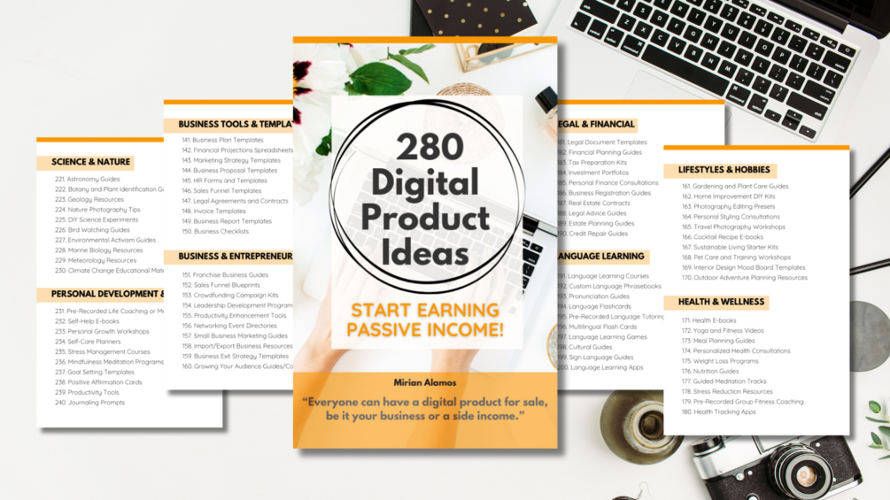 280 Digital Products Ideas