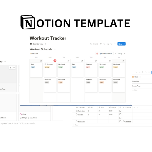 Notion Workout Template